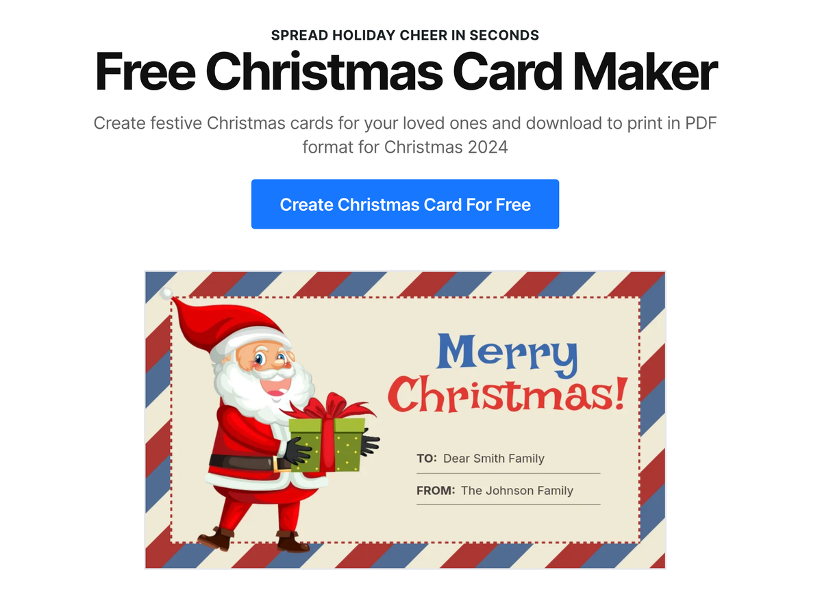 Free Christmas Card Maker